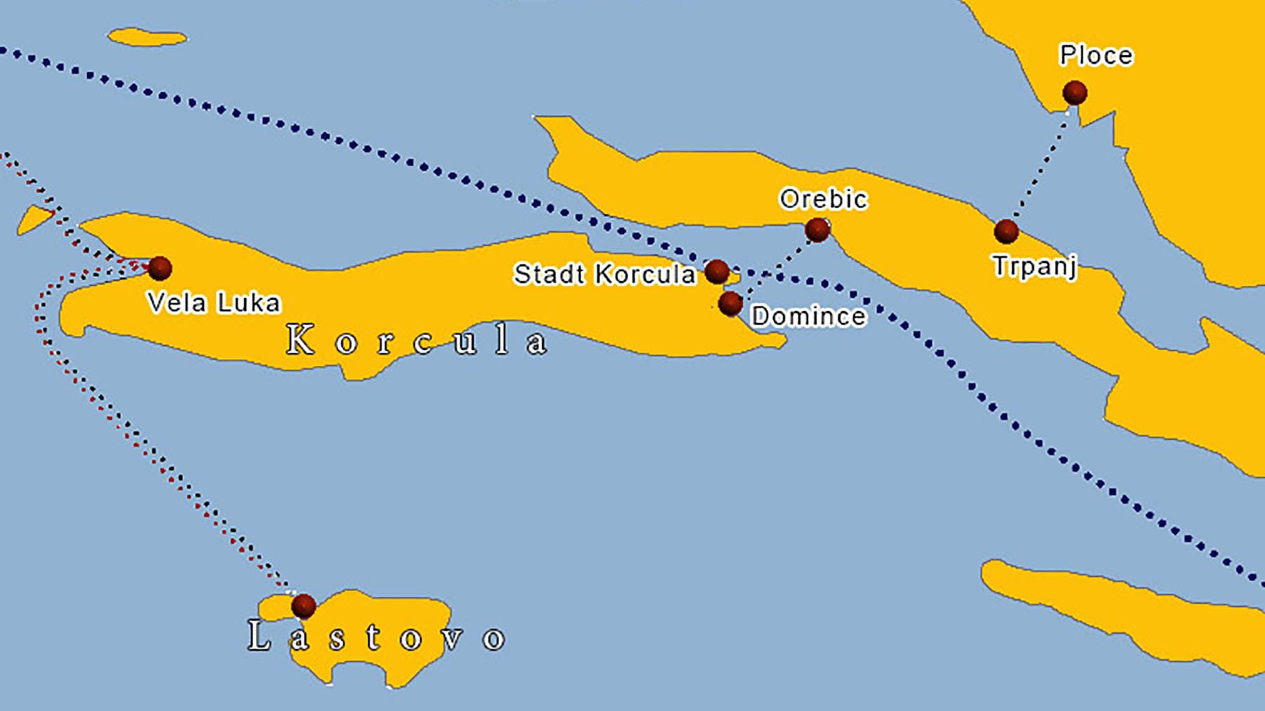 Fähre Korcula | Fahrplan und Preise für 2026 √
