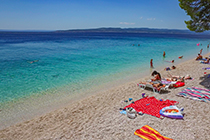 Strand Punta Rat (Dugi Rat) - Brela | Kroati.de √