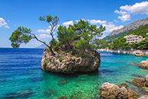 Strand Punta Rat (Dugi Rat) - Brela | Kroati.de √