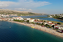 Stadtstrand Prosika in Pag - Strandführer von Kroati.de √
