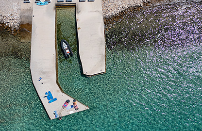 Strand Mandre auf der Insel Pag - Strandführer von Kroati.de √