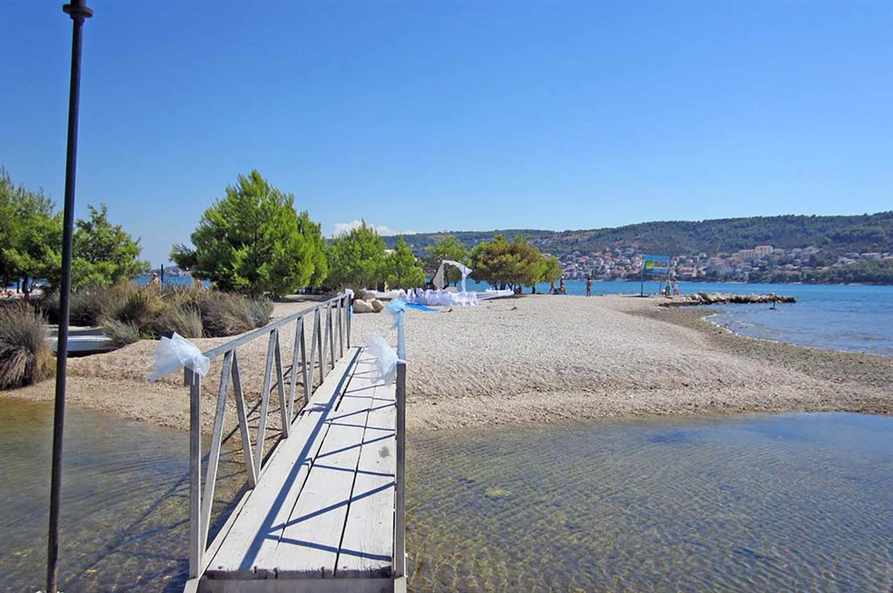 Strand Pantana in Trogir | Kroatien Strände √