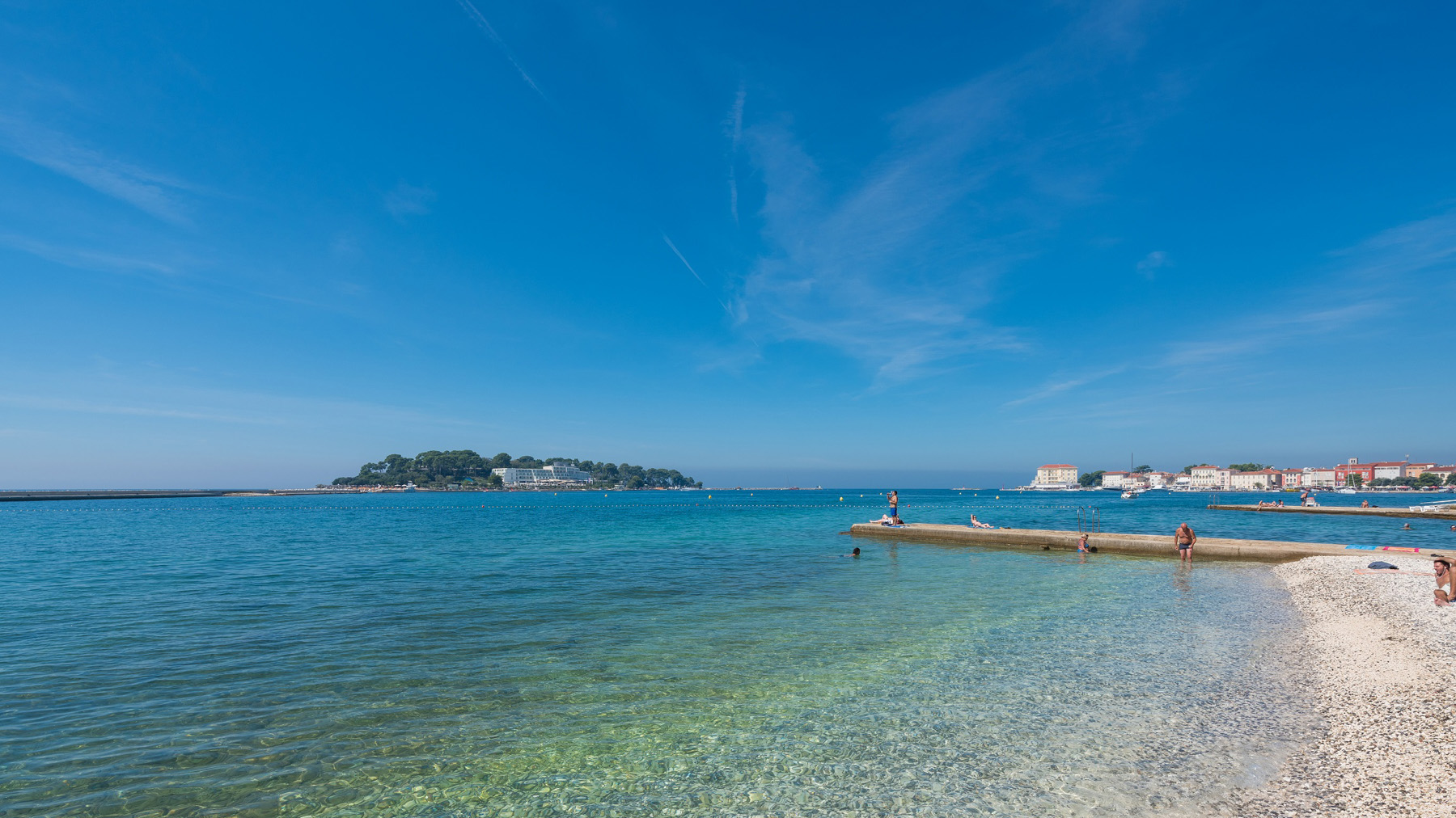 Städtisches Strandbad in Porec | Kroatien Strände √
