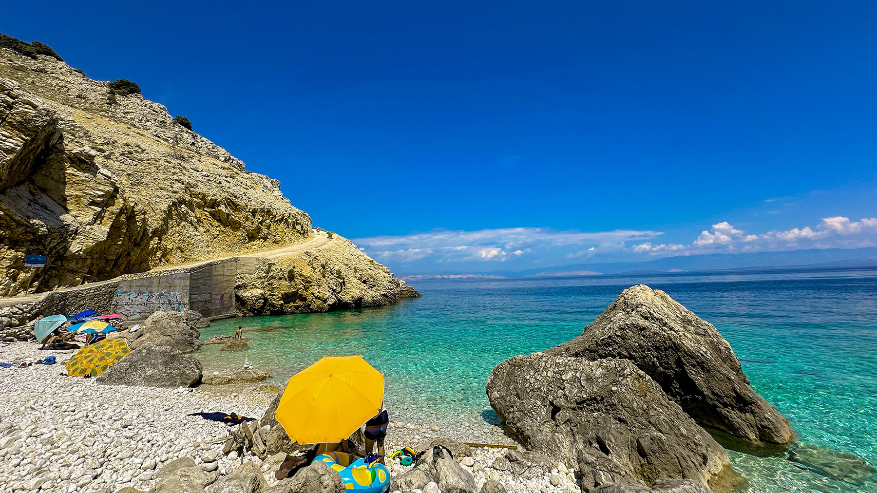 Strand Mali Bok bei Orlec auf der Insel Cres - Kroati.de