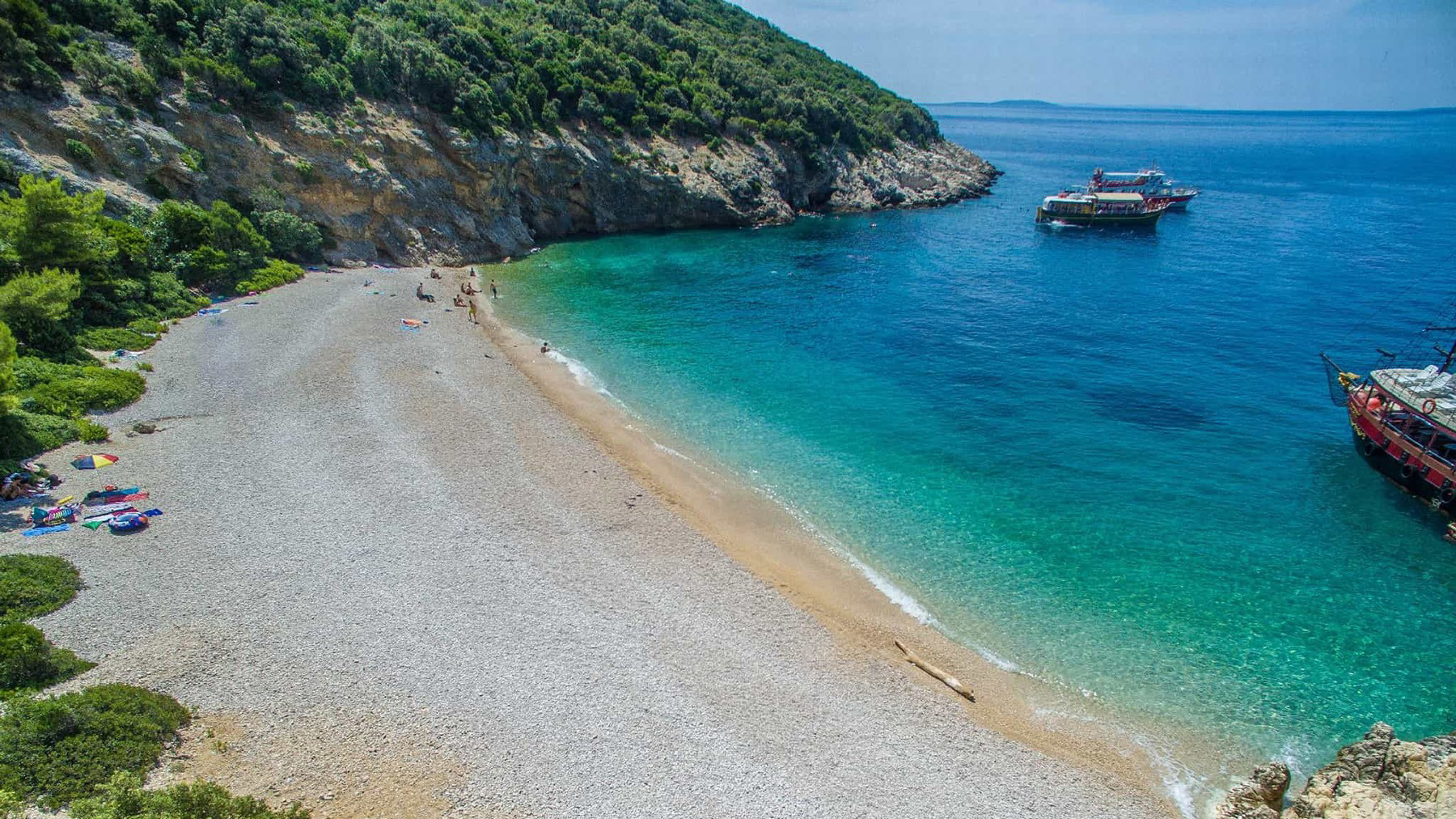 Strand Plava Grota bei Lubenice - Kroatien | Kroati.de