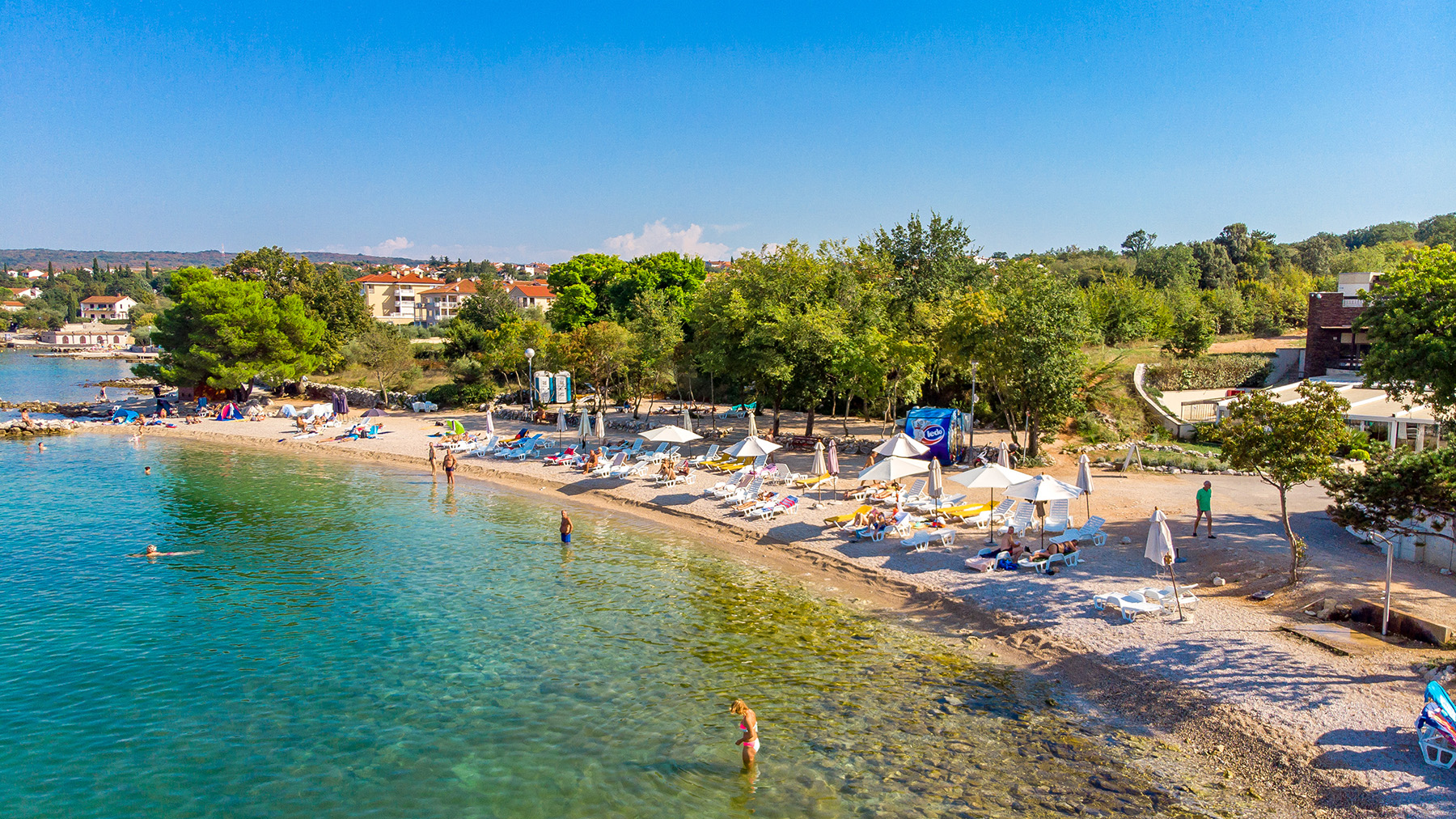 Strand Rova in Malinska - Strandführer von Kroati.de √