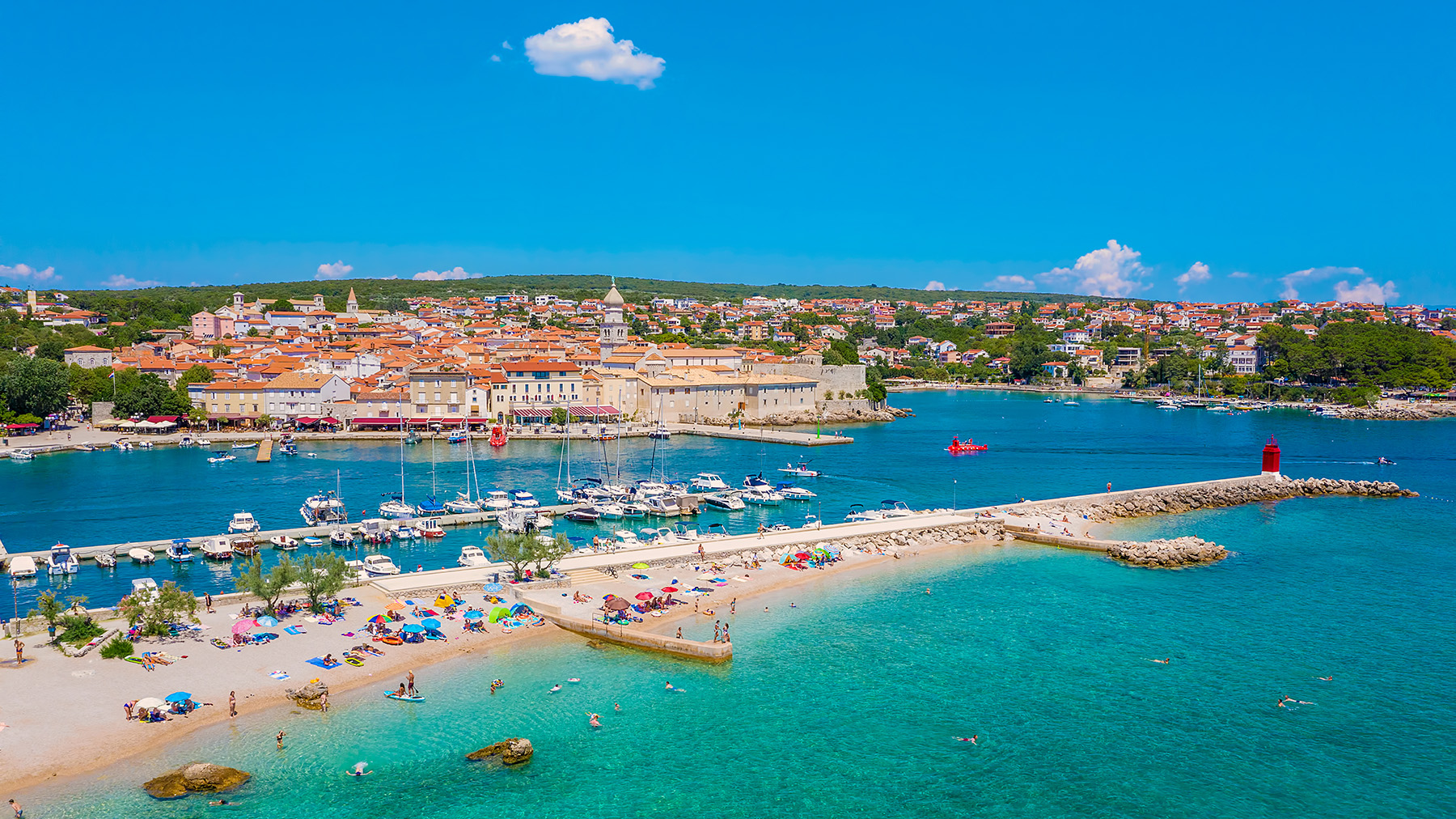 Die schönsten Strände in und um Krk - von Kroati.de √