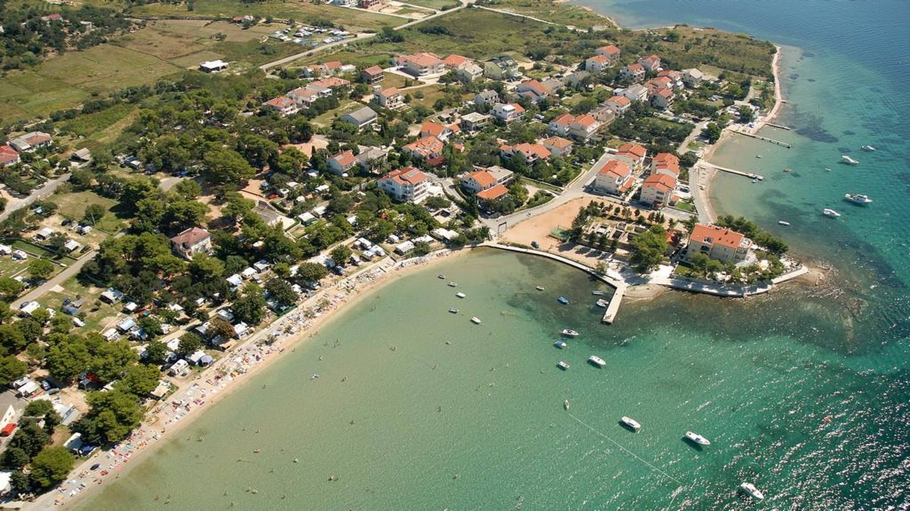 Strand Petrac in Banjol - Insel Rab | Kroatien Strände √