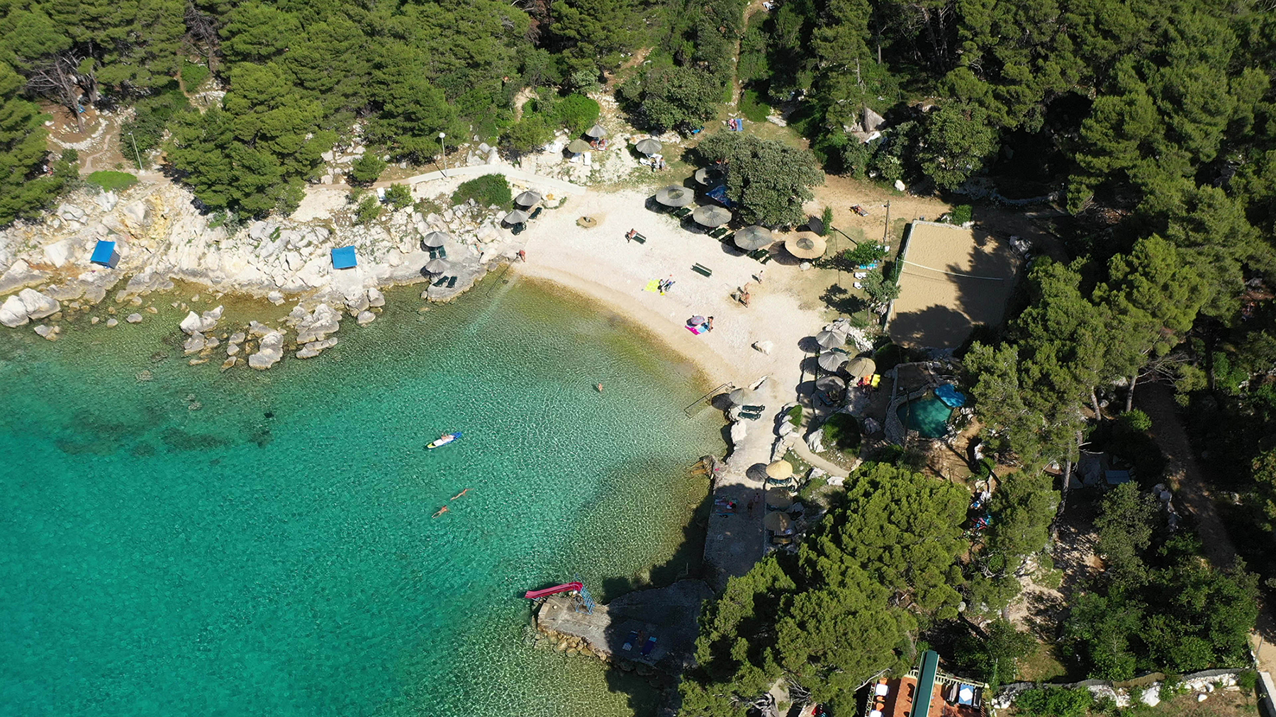 FKK Strand Kandalora auf der Insel Rab - Kroatien Strandführer